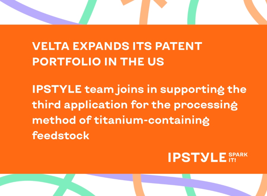 Velta expands its patent portfolio in the US with support from IPSTYLE ...